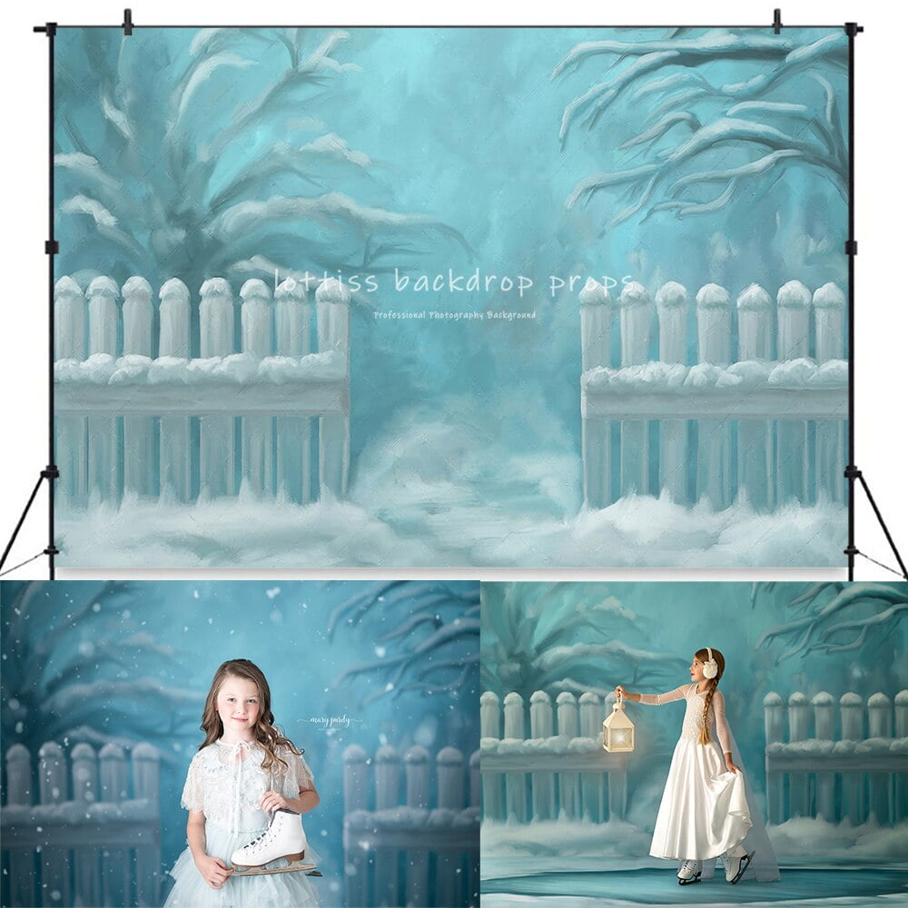 Winter Snowy Forest Backdrops Kids Photocall Child Baby Adult Portrait ...