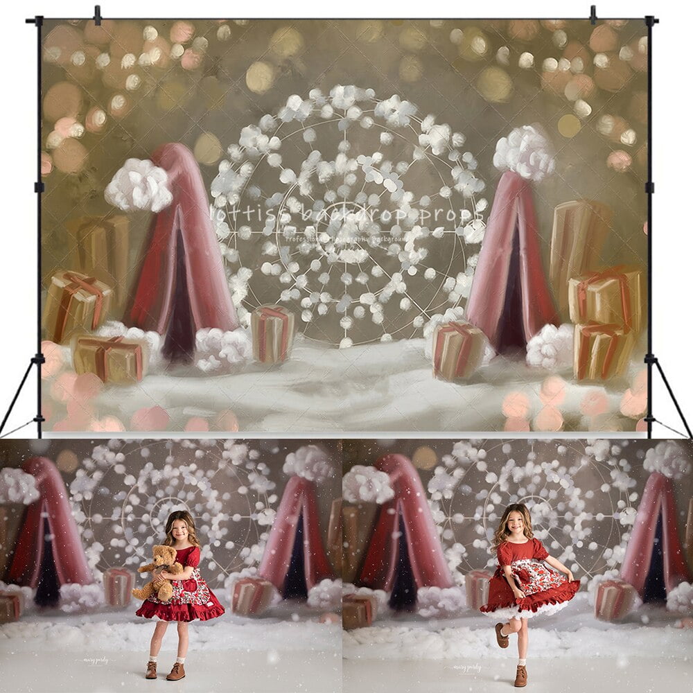 Winter Snowy Forest Backdrops Kids Photocall Child Baby Adult Portrait ...