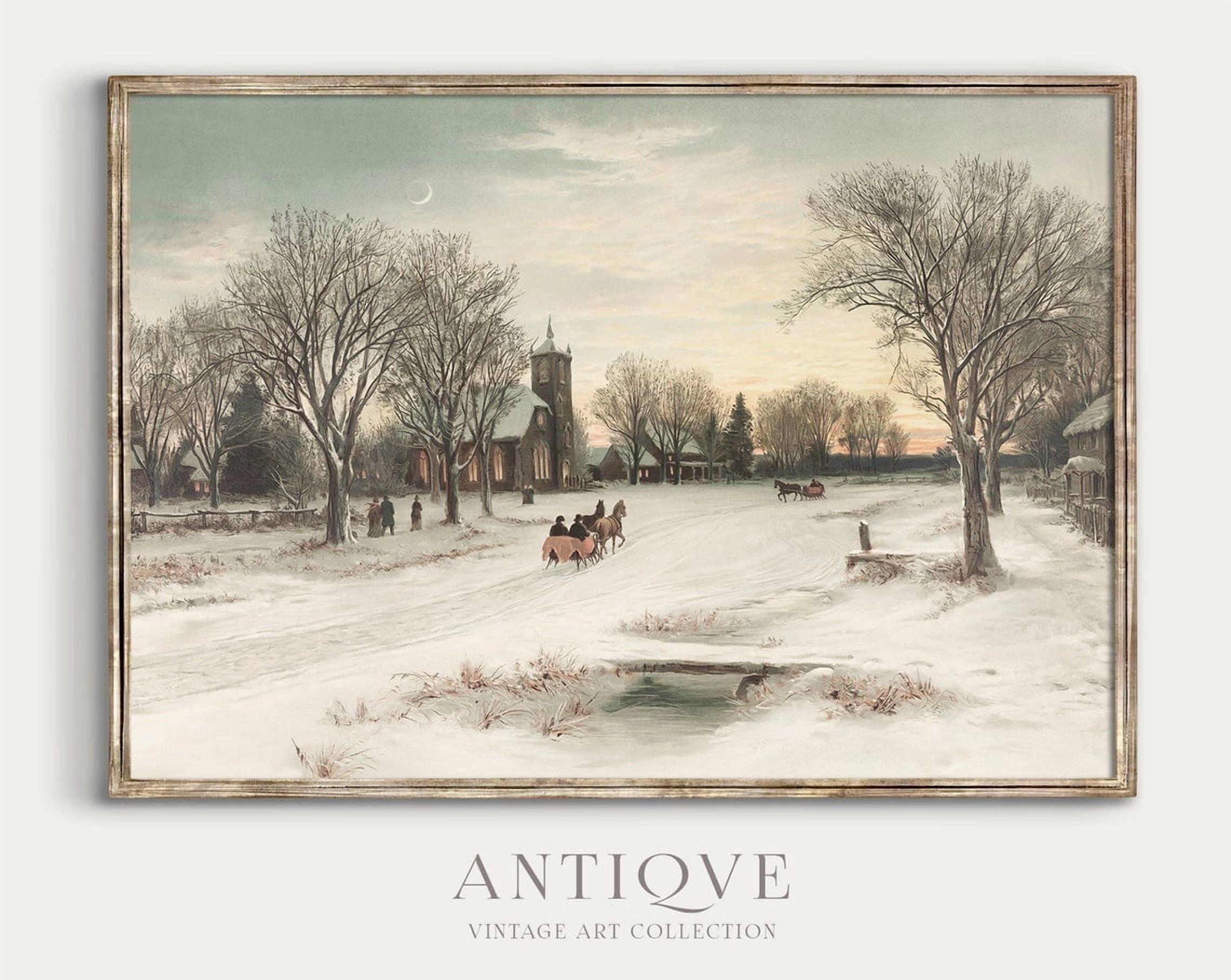 Winter Snowy Poster, Winter Decor, , 563 UNFRAMED Poster, 12x18 ...