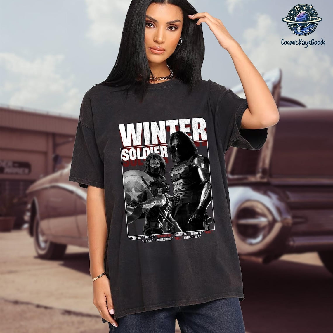 Winter Soldier Bucky Barnes Shirt, Vintage Winter Soldier T Shirt ...