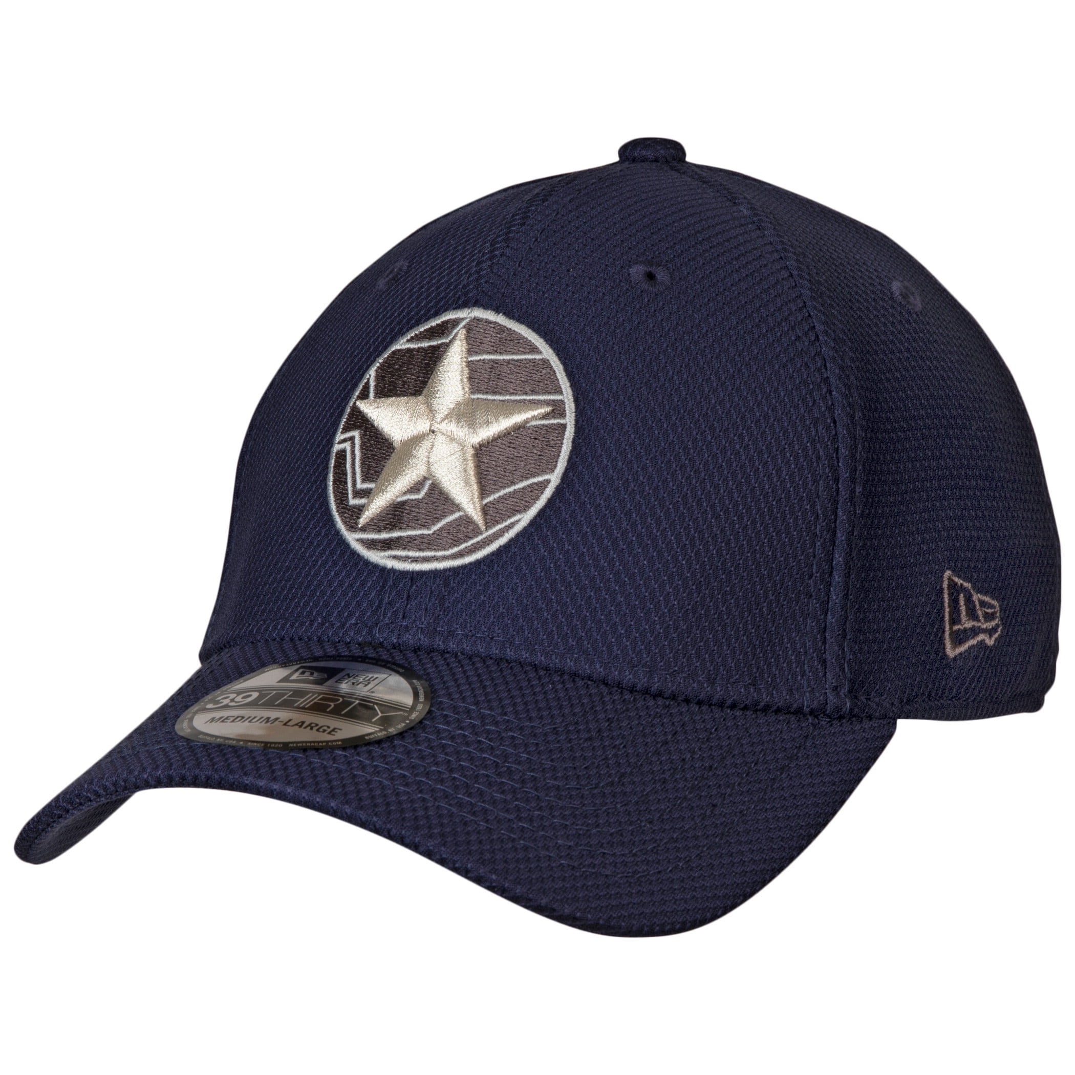 Winter Soldier Symbol Blue New Era 39Thirty Fitted Hat-Medium/Large ...