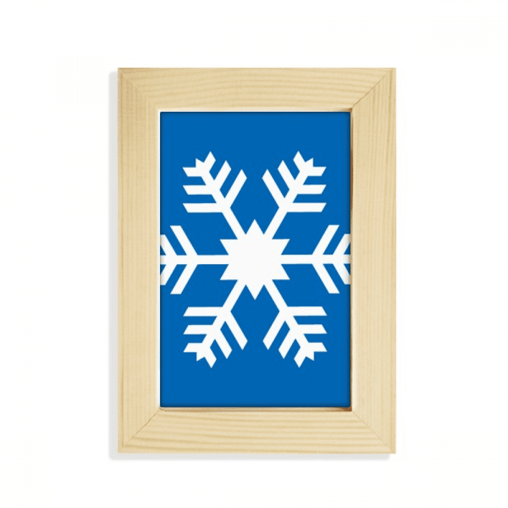 Winter Sport Blue Snowflake Outline Desktop Display Photo Frame Picture ...