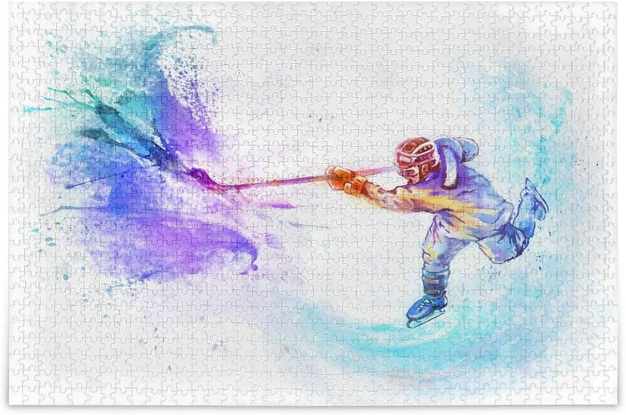 Winter Sport Ice Hockey Jigsaw Puzzles 500 Piece Educational Puzzles ...