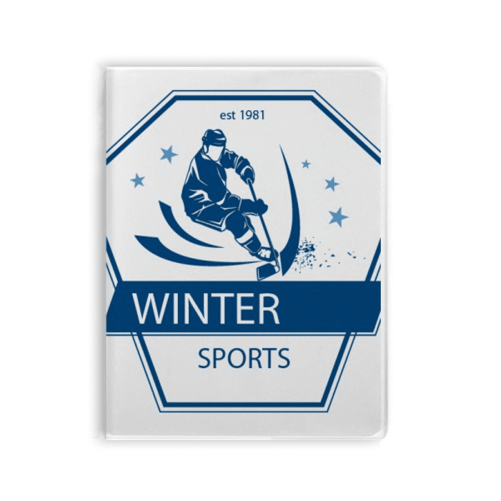 Winter Sport Skiing Snow Illustration Notebook Gum Cover Diary Soft ...