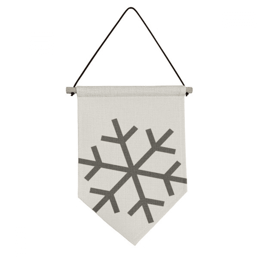 Winter Sport Snowflake Blue Outline Canvas Flag Hanging Wall Art Decor ...