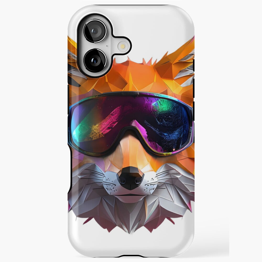 Winter Sports Ski Fox Snow Goggles Animal Lover Phone Case 17 16 15 14 ...