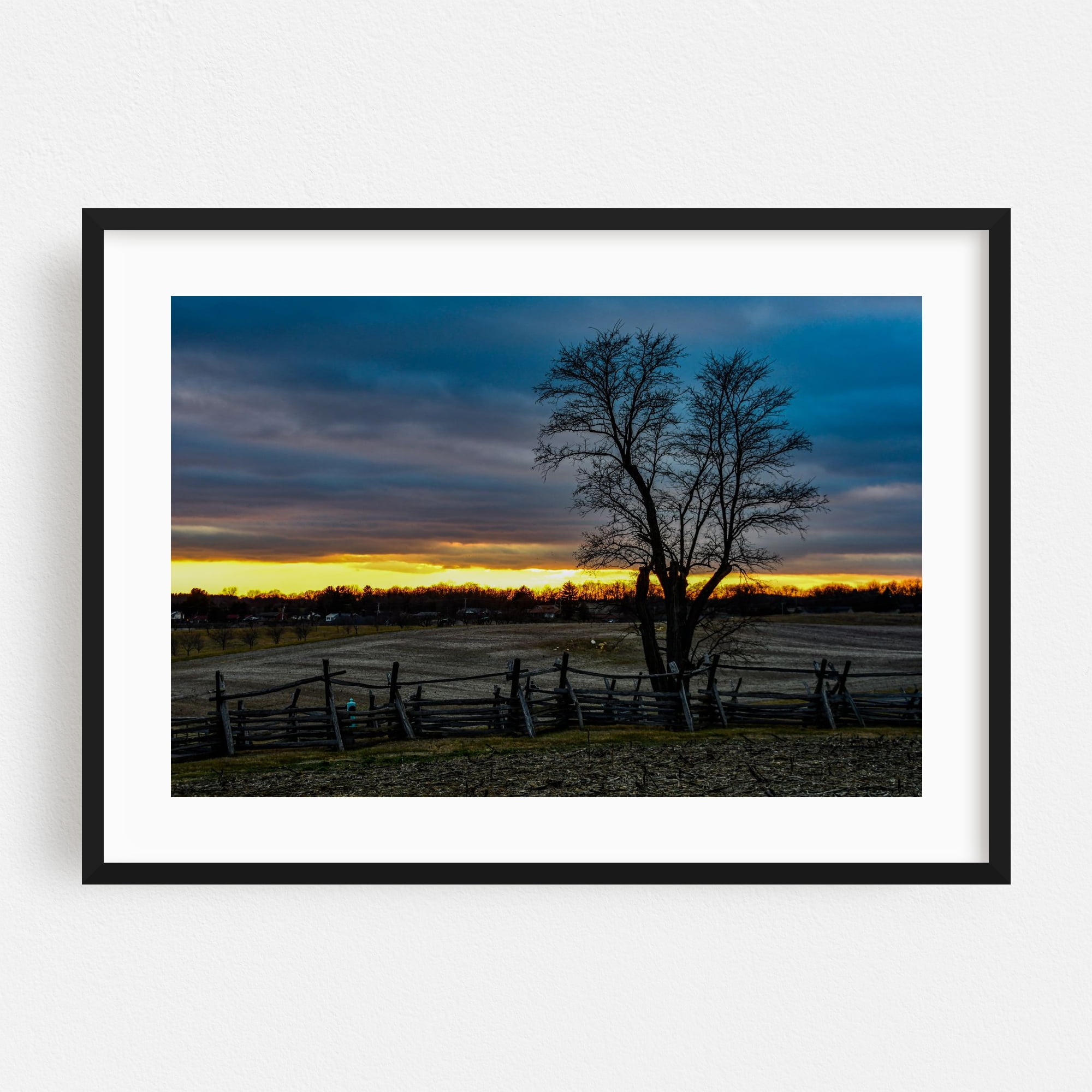 Winter Sunset, Gettysburg - Gettysburg Pennsylvania Photography Sunset Landscape Rural Scenic ...