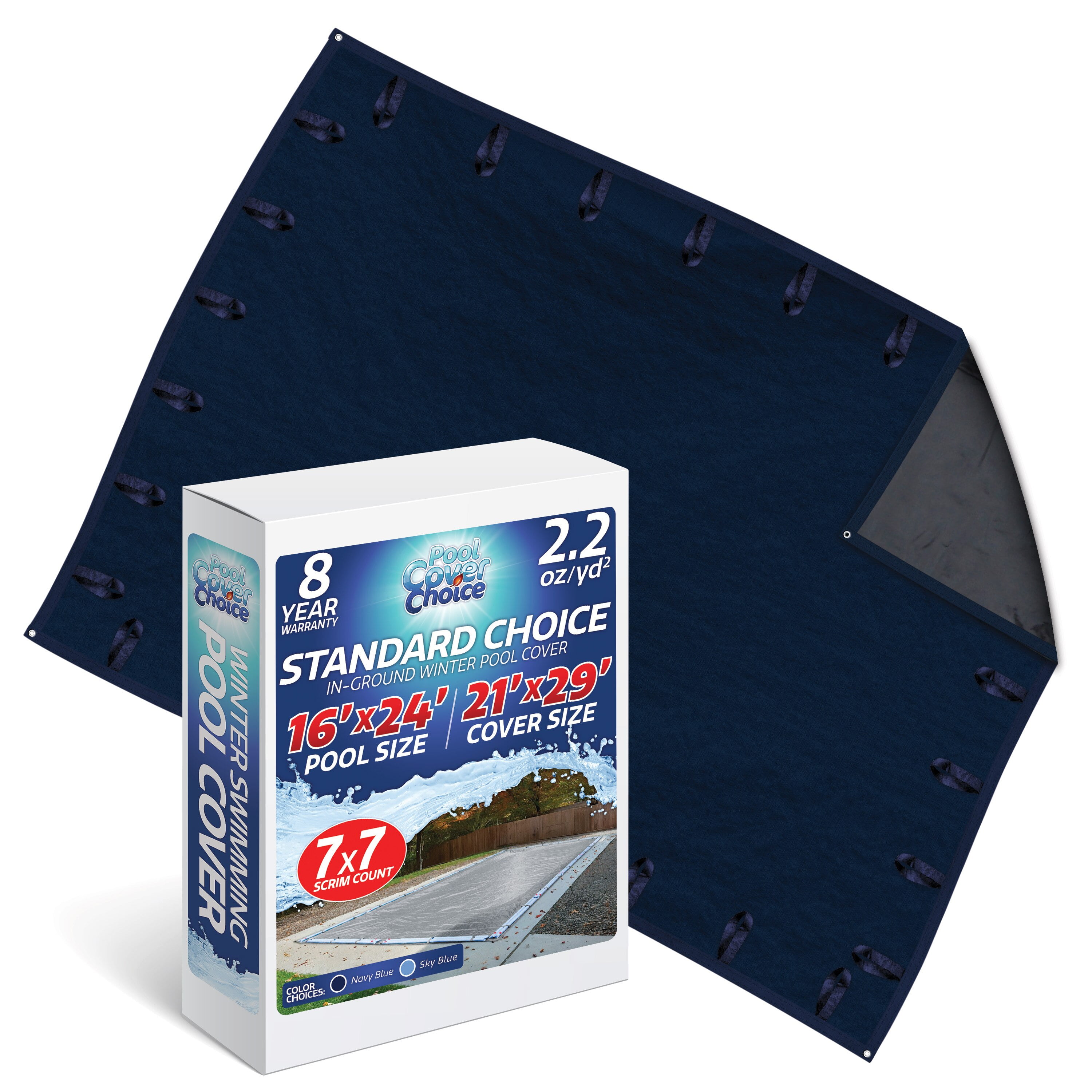 Winter Swimming Pool Cover for 16 ft x 24 ft Inground Rectangular Pool ...