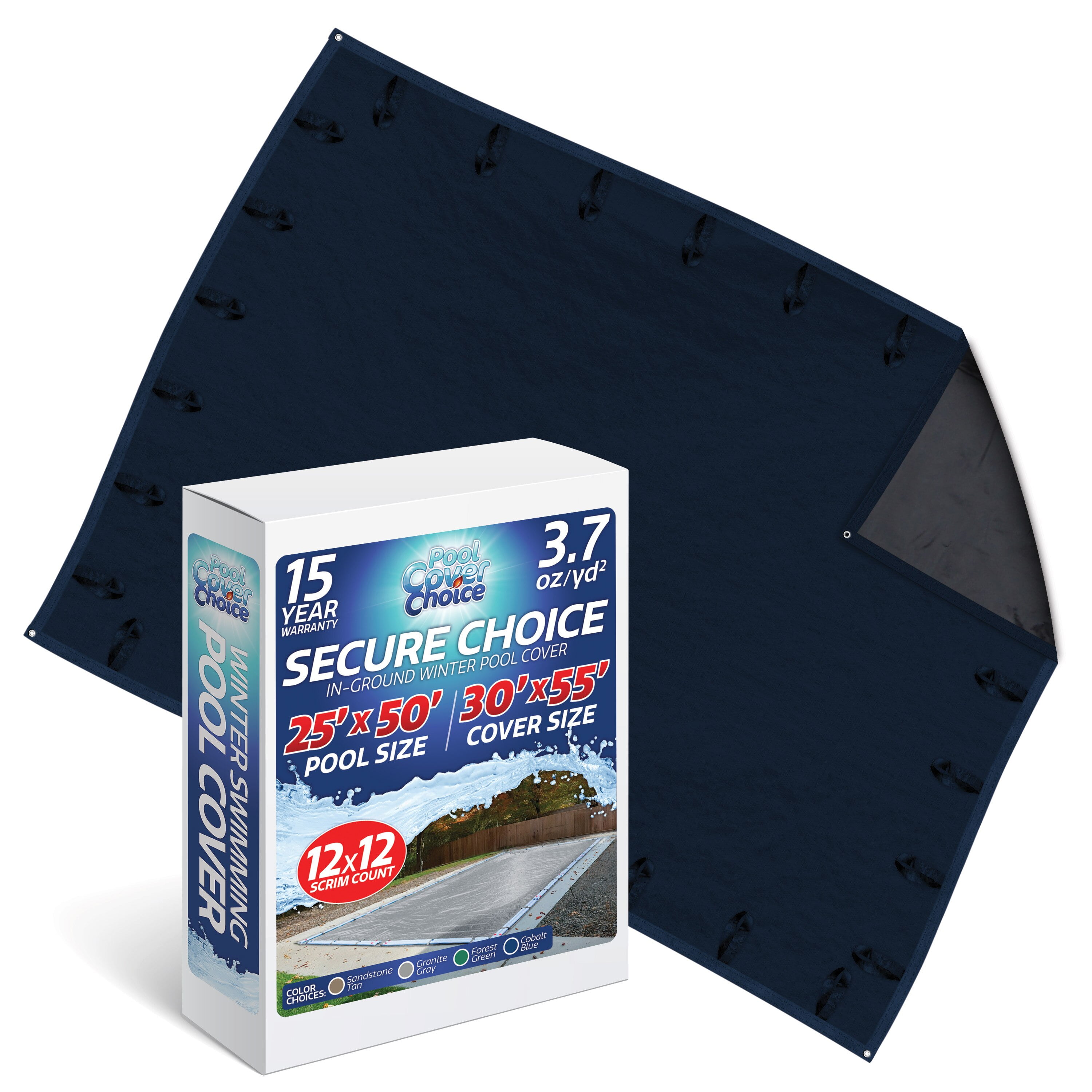 Winter Swimming Pool Cover for 25 ft x 50 ft Inground Rectangular Pool ...