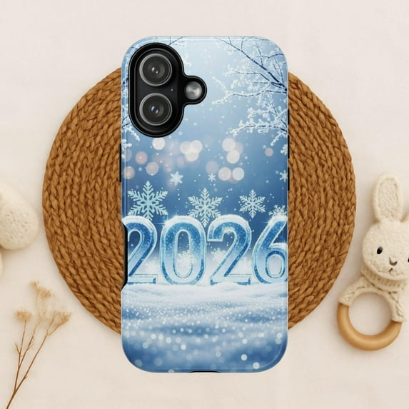 Winter Themed Phone Case 2026 Celebration iPhone 17 to 11 Pro Max ...