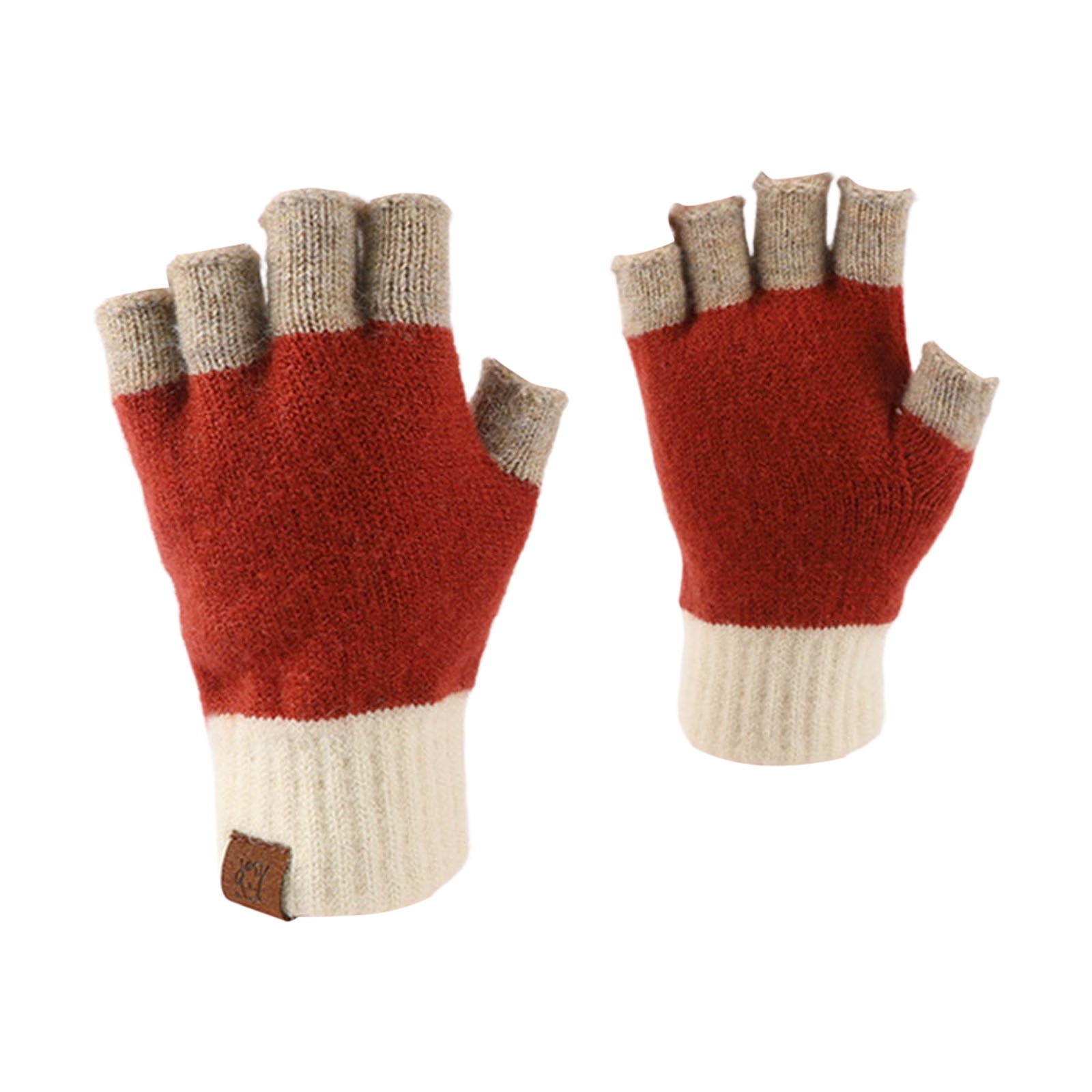 Winter Thermal Fingerless Mittens For Outdoor Activities Cold Weather ...