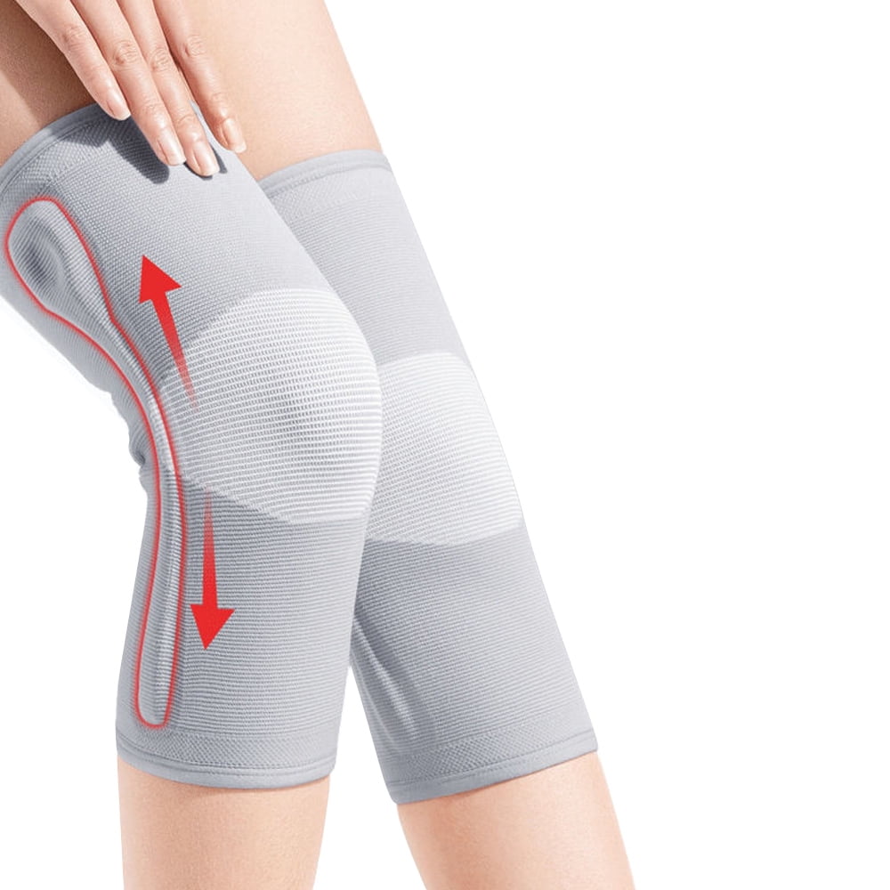 Winter Thermal Knee Braces Elastic Running Knee Compression Sleeves Leg ...