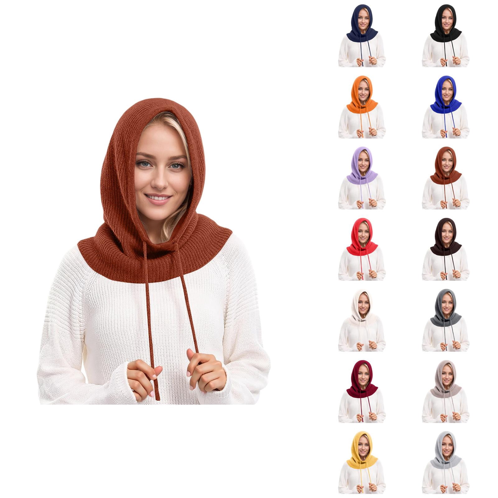 Winter Thermal Knit Hat With Ear Neck For Outdoor Cycling Skiing Cold ...