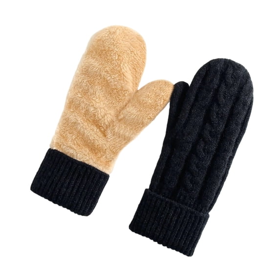 Winter Thermal Mittens Knit Gloves For Extreme Cold Weather And Comfort ...