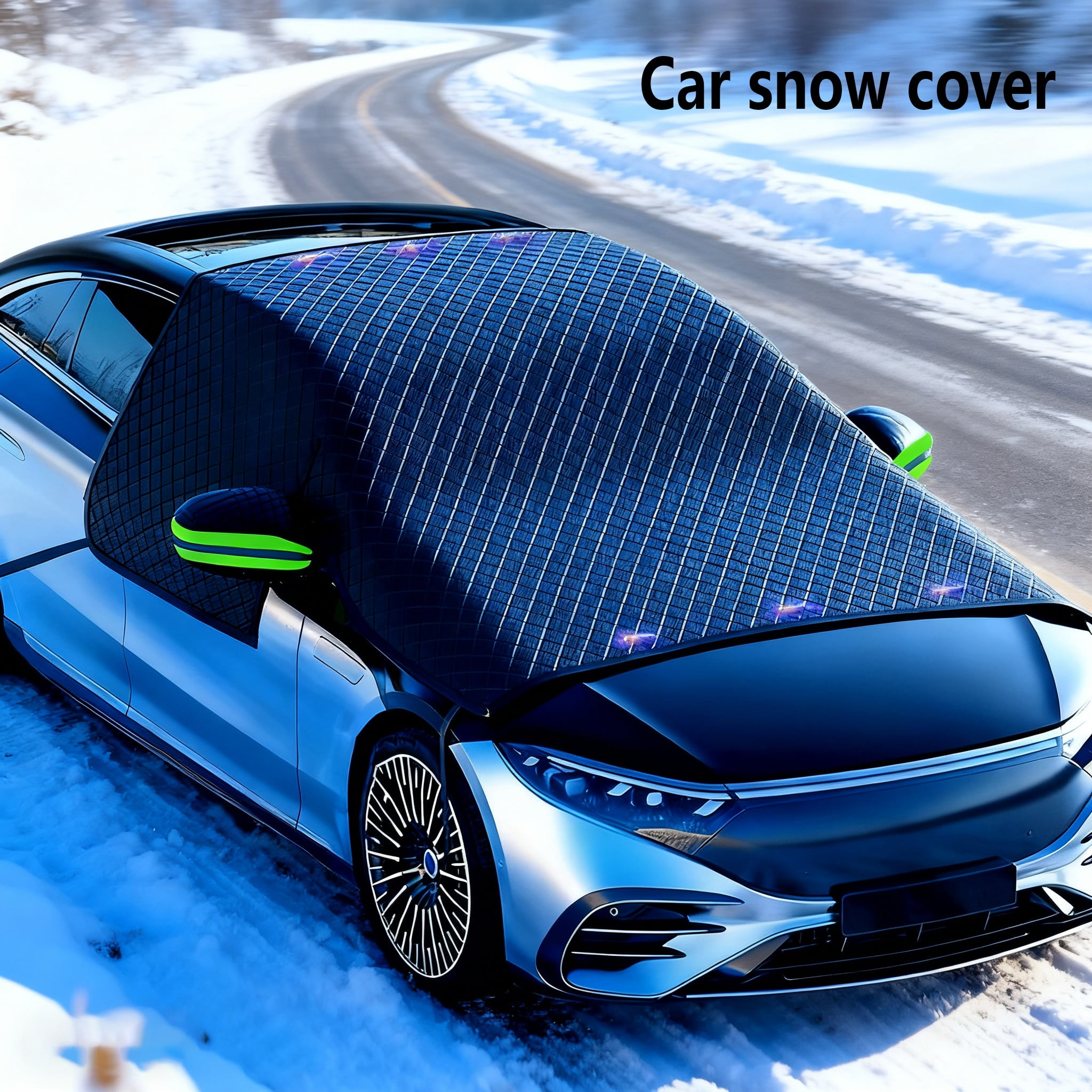 Winter Thickened Magnetic Snow Shield for Car - Half-Cover Car Cover ...