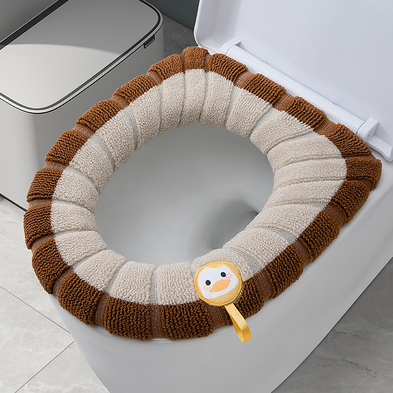 Winter Thickened Toilet Seat B|Bathroom Soft Thicker Warmer Stretchable ...