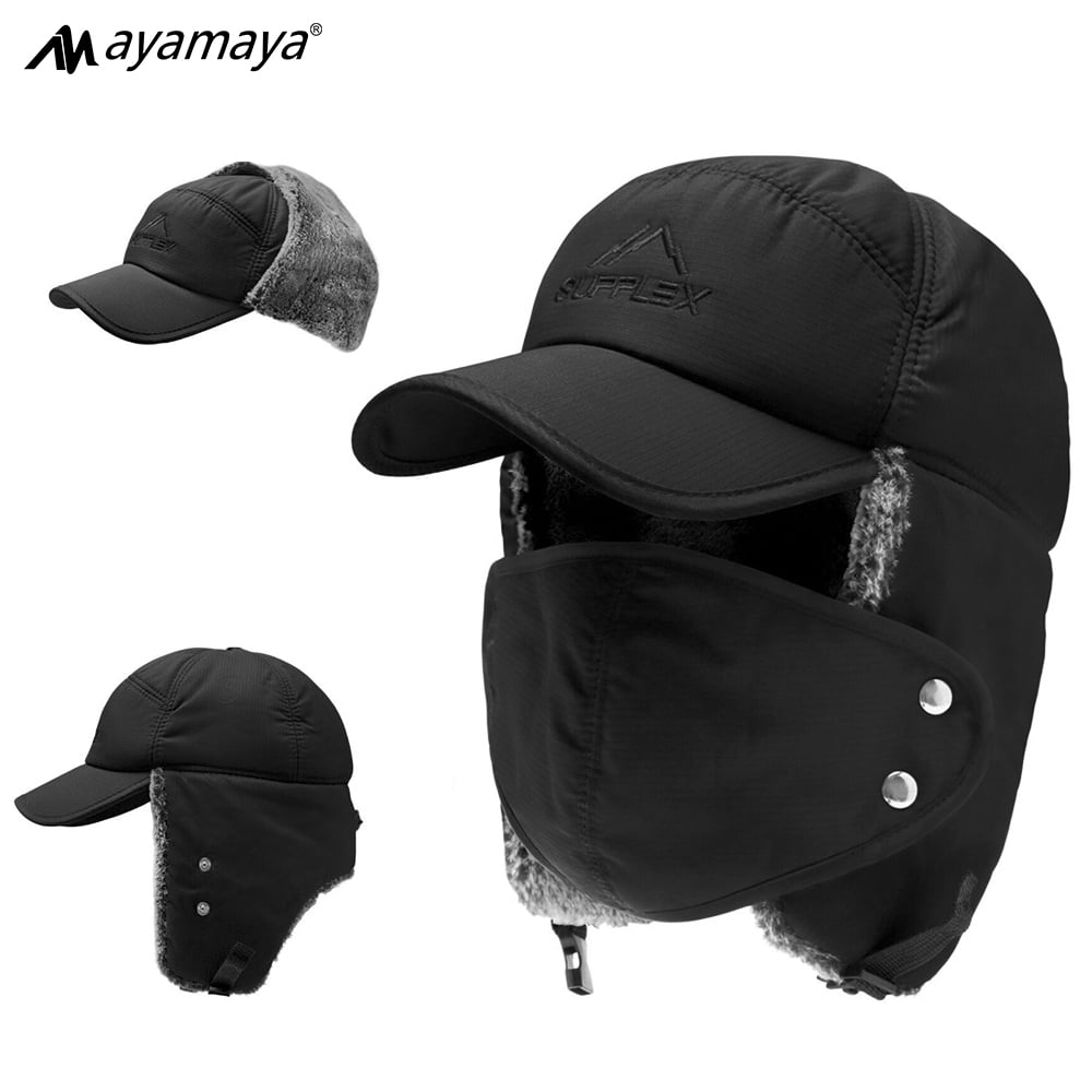 Winter Trapper Hat Ayamaya Unisex Ushanka Hunting Hat Russian Trooper