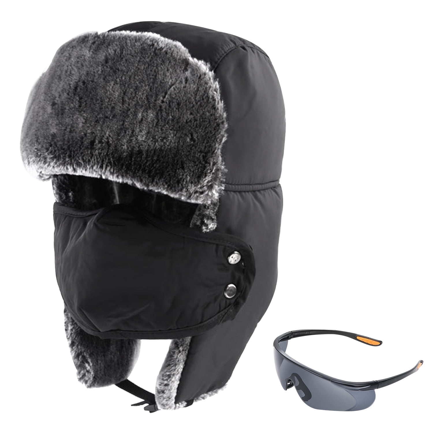 Anpro Cold Weather Winter Trapper Hat, Windproof with Cotton Ear Flaps ...