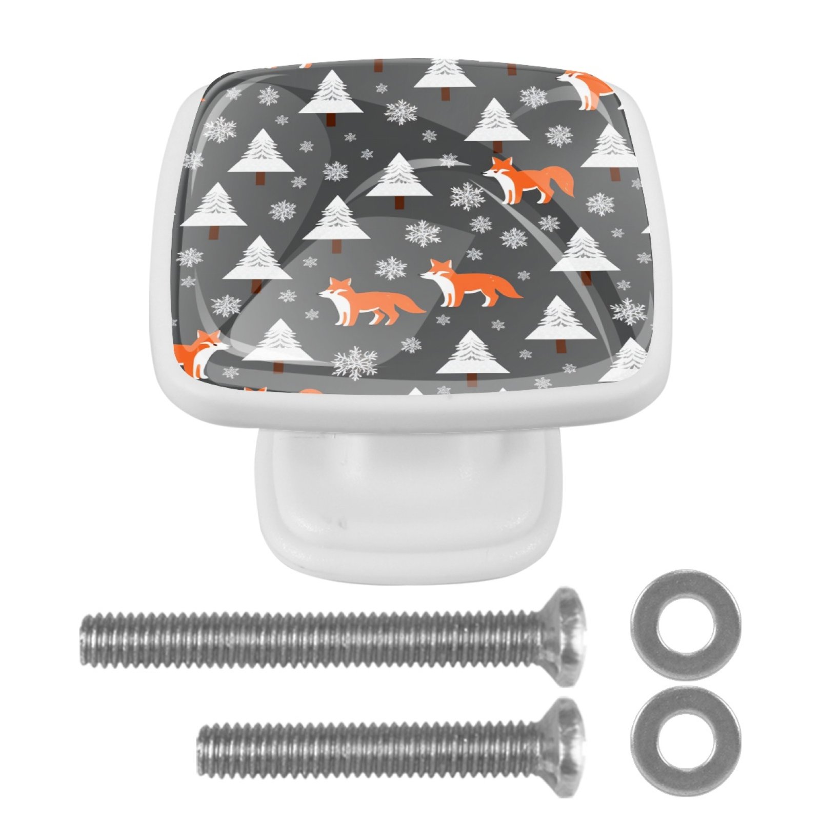 Winter Tree Fox Cabinets Door and Drawers Knobs Pulls,Furniture Handles ...