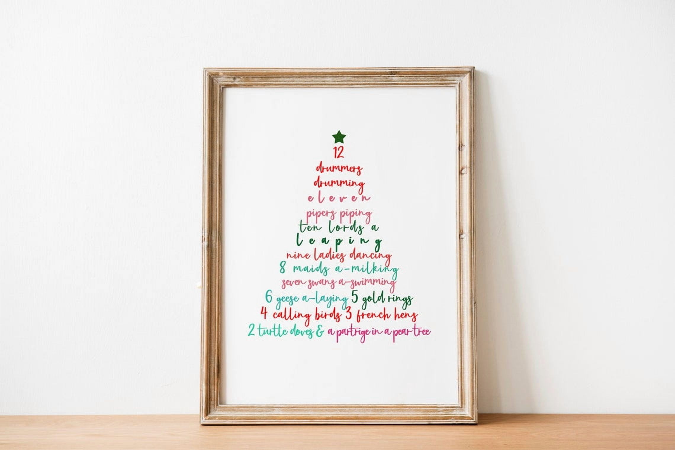 Winter Tree Poster 12 Days Of Winter Poster Scandinavian Winter Nursery ...