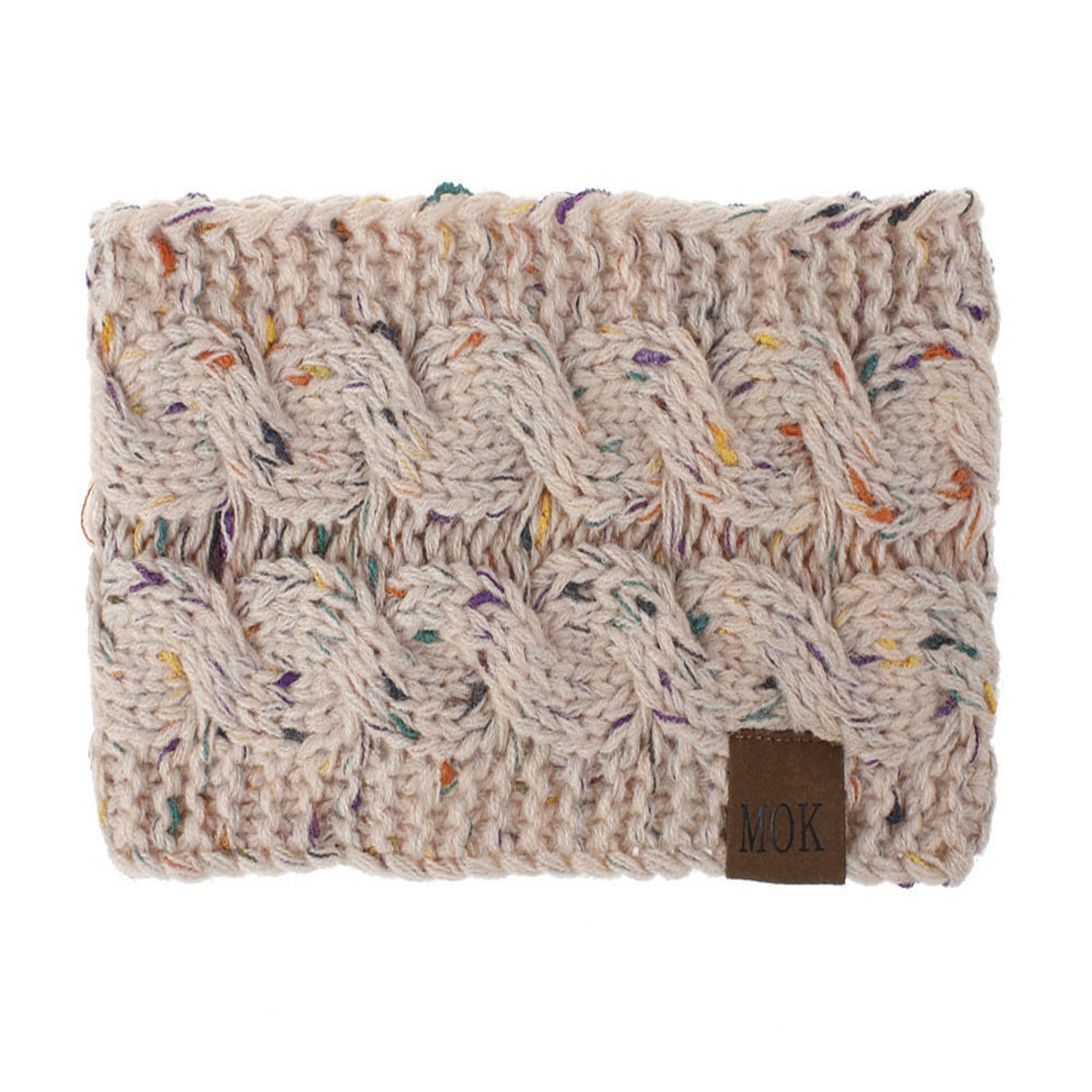 JAHH Winter Velvet Knitted Wool Headband Elastic Hair Bands Wide Head ...