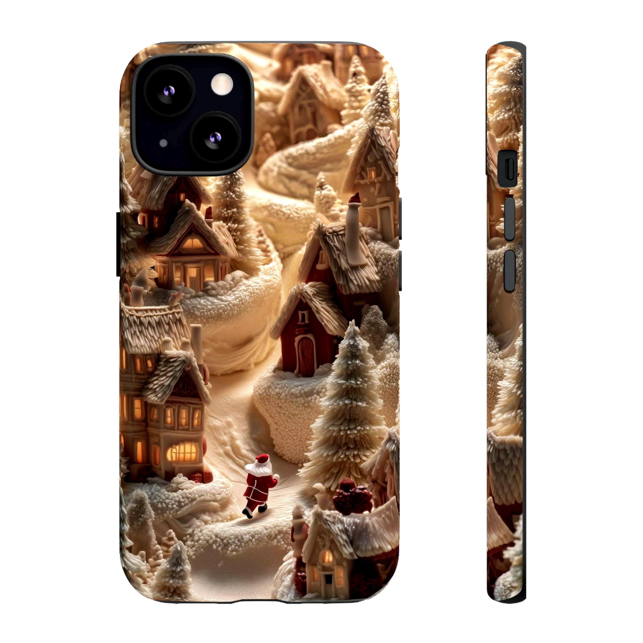 Winter Village Holiday Phone Case Cozy Christmas Scene iPhone 17 ...