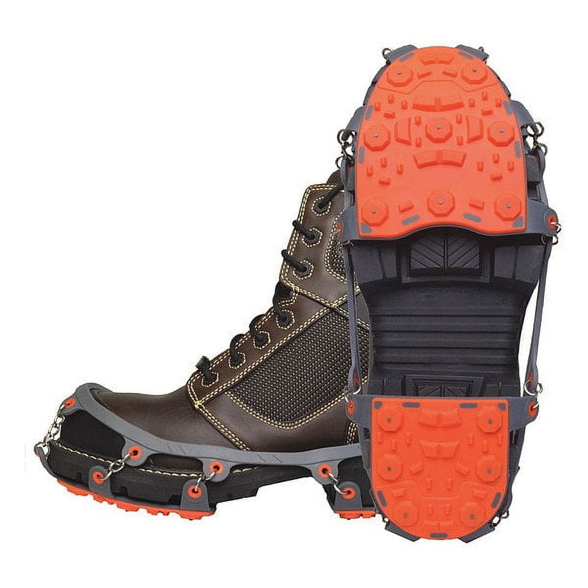 Winter Walking Ice Cleats,Unisex,Gray/Orange,PR JD7710-L - Walmart Business Supplies