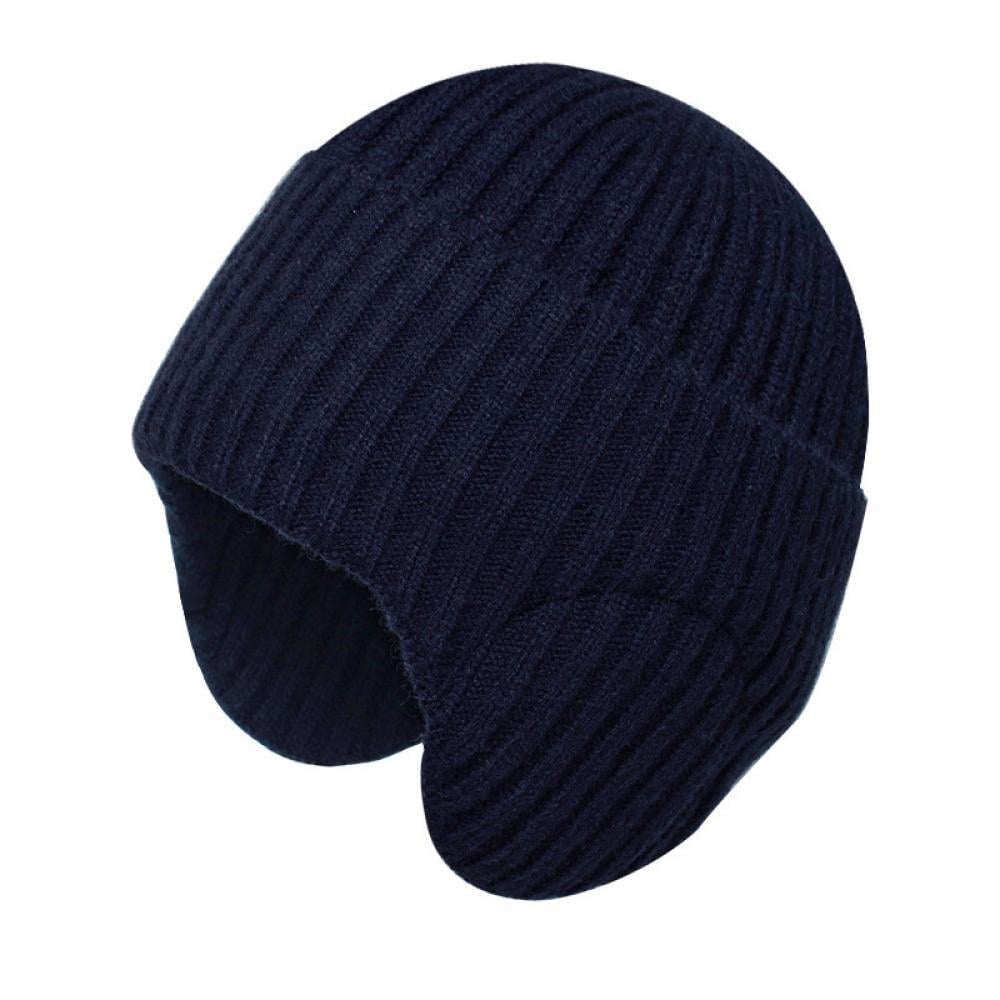 Winter Warm Beanies for Men Women Soft Knit Hats Outdoor Ear Flaps ...