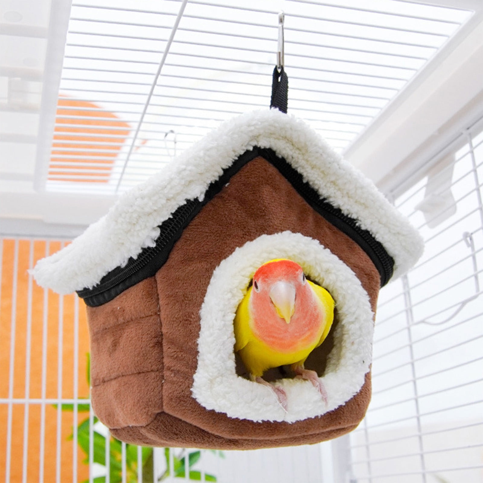 Winter Warm Bird Cozy Hanging Bed,Bird Nest Warm Parrot Hanging Hammock ...