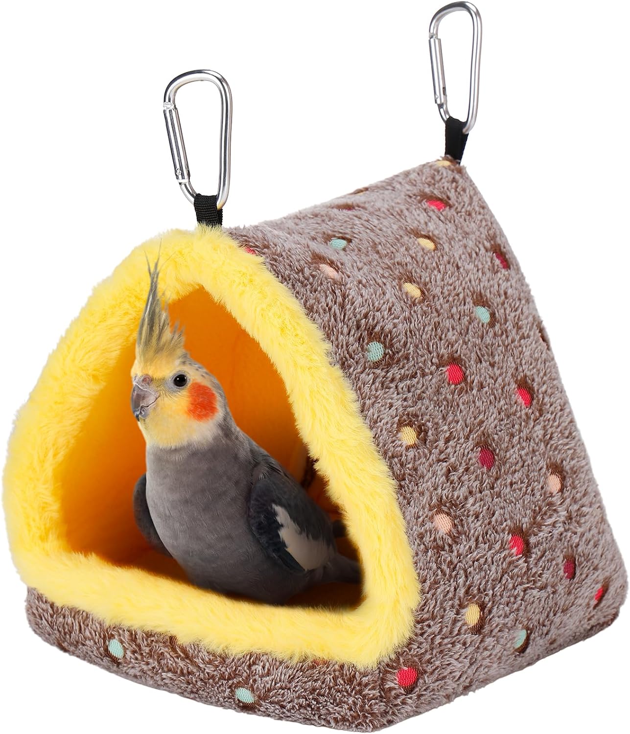 Winter Warm Bird Nest House, Fluffy Parrots Bird Bed for Cage, Hanging ...