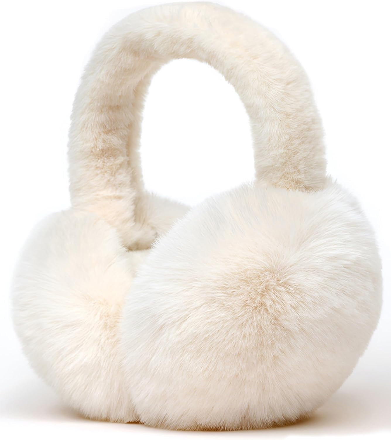 Winter Warm Ear Muffs for Women Foldable Earmuffs Fluffy Soft Ear ...
