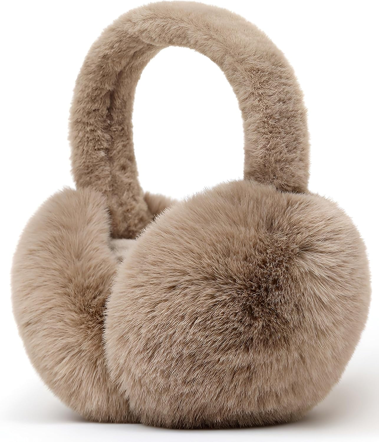 Winter Warm Ear Muffs for Women Foldable Earmuffs Fluffy Soft Ear ...