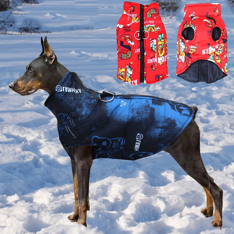 Winter Warm Pet Coat Jacket for Medium Large Dogs Waterproof Big Dog ...