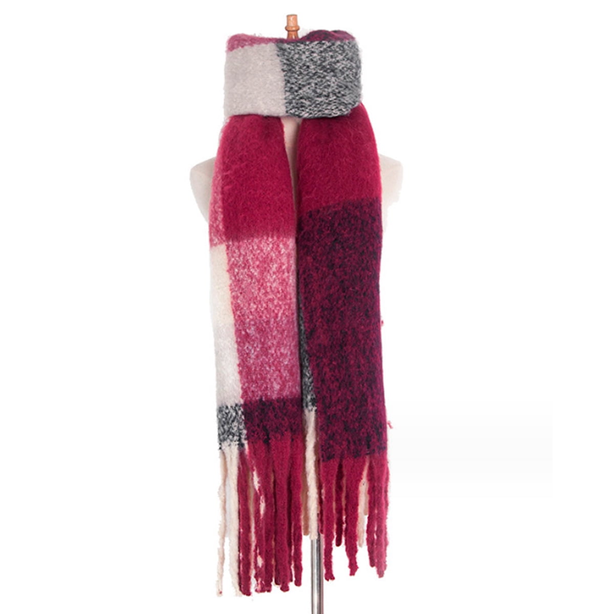 Winter Warm Scarf for Women Long Shawl Large Scarves Cold Weather Thick ...