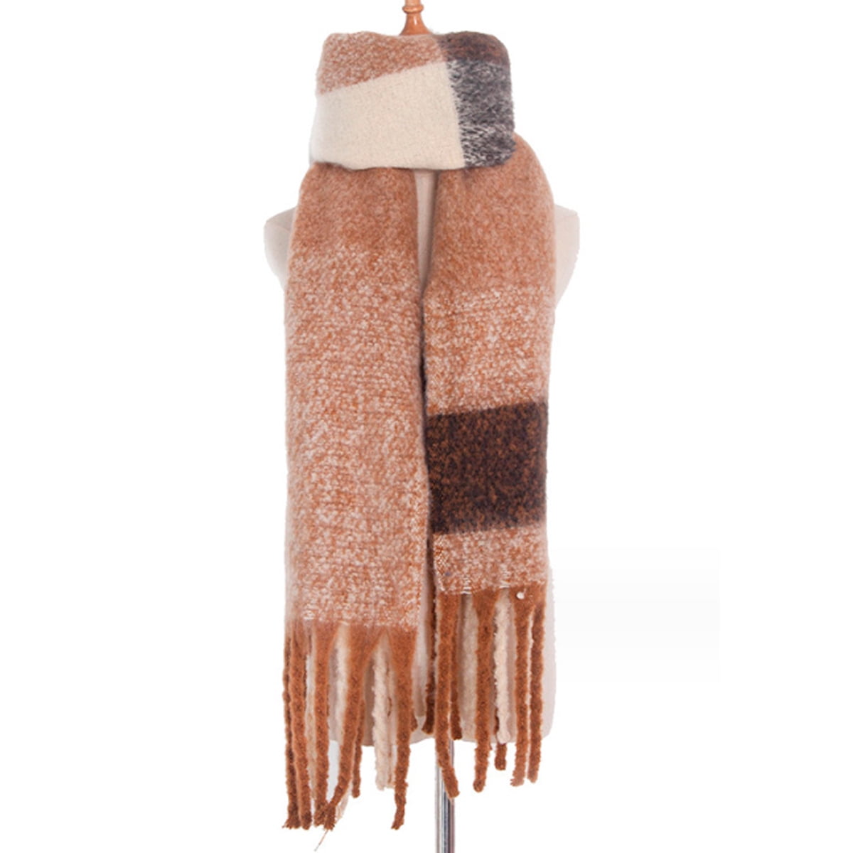 Winter Warm Scarf for Women Long Shawl Large Scarves Cold Weather Thick ...