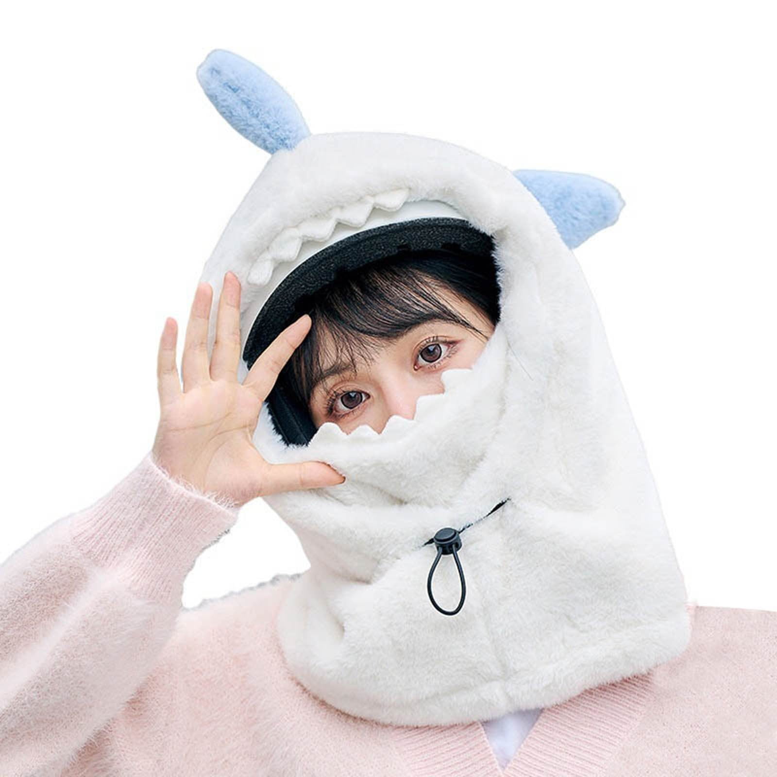 Winter Warm Windproof Hat Ski Riding Shield Warmer Cute Cartoon Neck ...