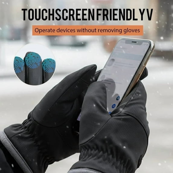 Winter Waterproof Skiing Snow Warm Touch Screen Gloves, Neoprene ...