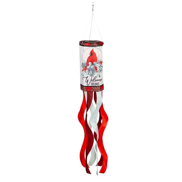 Winter Welcome Solar Powered Sublimated Windsock - Walmart Business ...