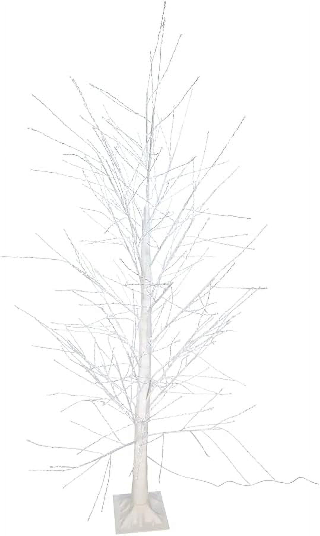 Winter White Twig Tree with 1300 Cool White Fairy LED Lights, UL IP44 ...