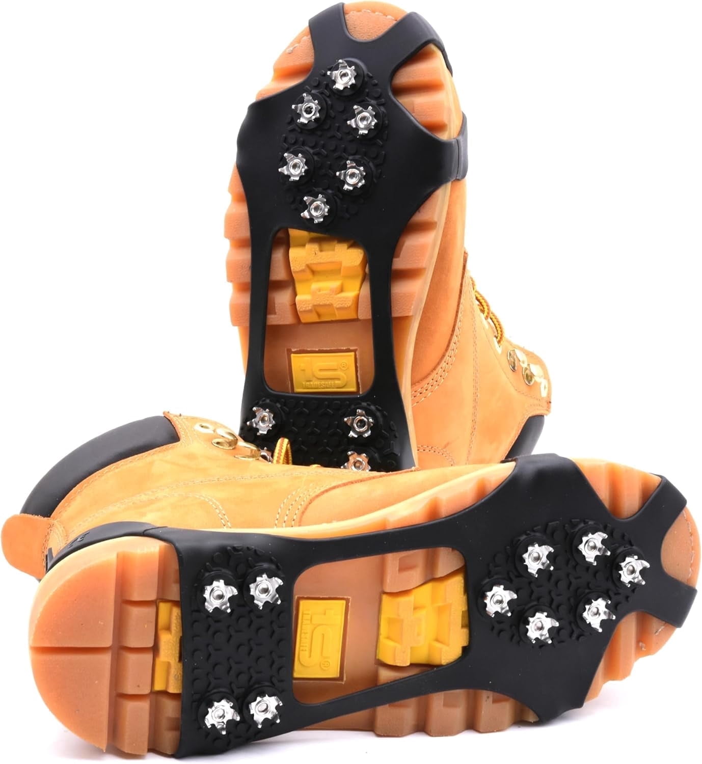 Winter Wise Ice Snow Grips 10-Stud Anti Slip Winter Ice Grippers ...
