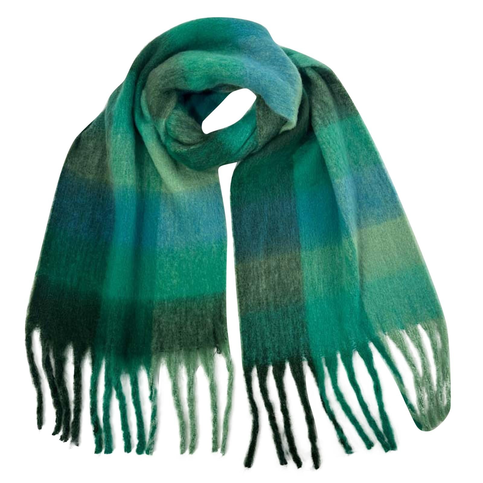 Winter Women Warm Scarf Long Shawl Large Scarves Cold Weather Thick ...
