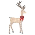 Winter Wonder - Animated White Glittering Reindeer , 62" Tall with 90 ...