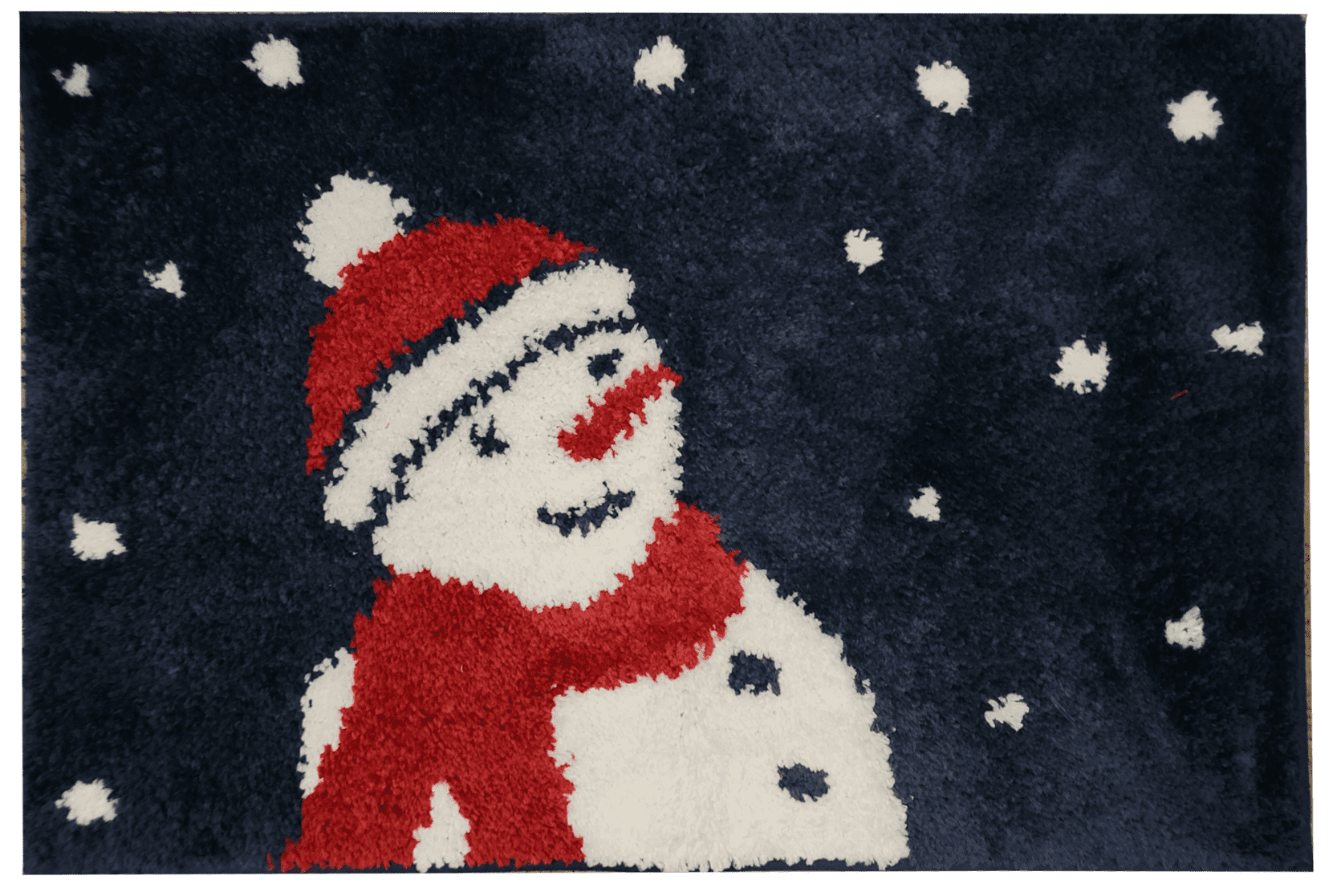 Winter Wonder Lane Bathroom Rug Snowman Theme Plush Bath Mat 30x20 inch ...