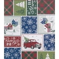 Winter Wonder Lane Vinyl Tablecloth PEVA Flannel Backed, Christmas ...