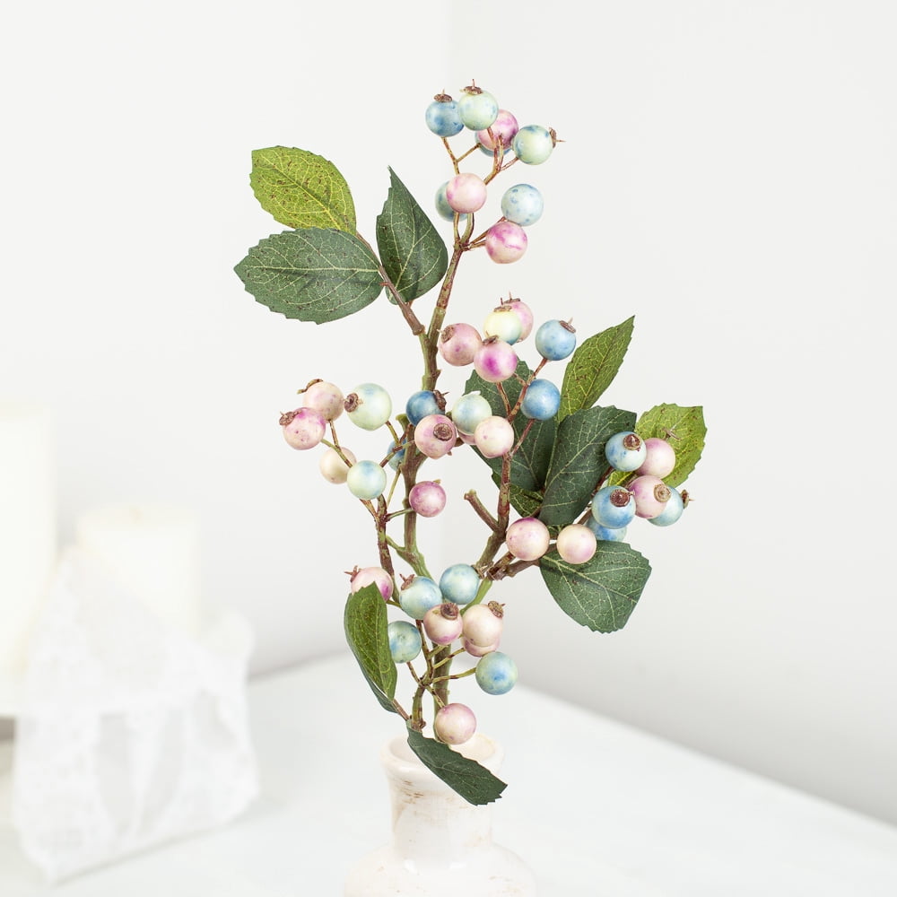 Winter Wonderland: 2 Lavender and Blue Artificial Winterberry Sprays ...