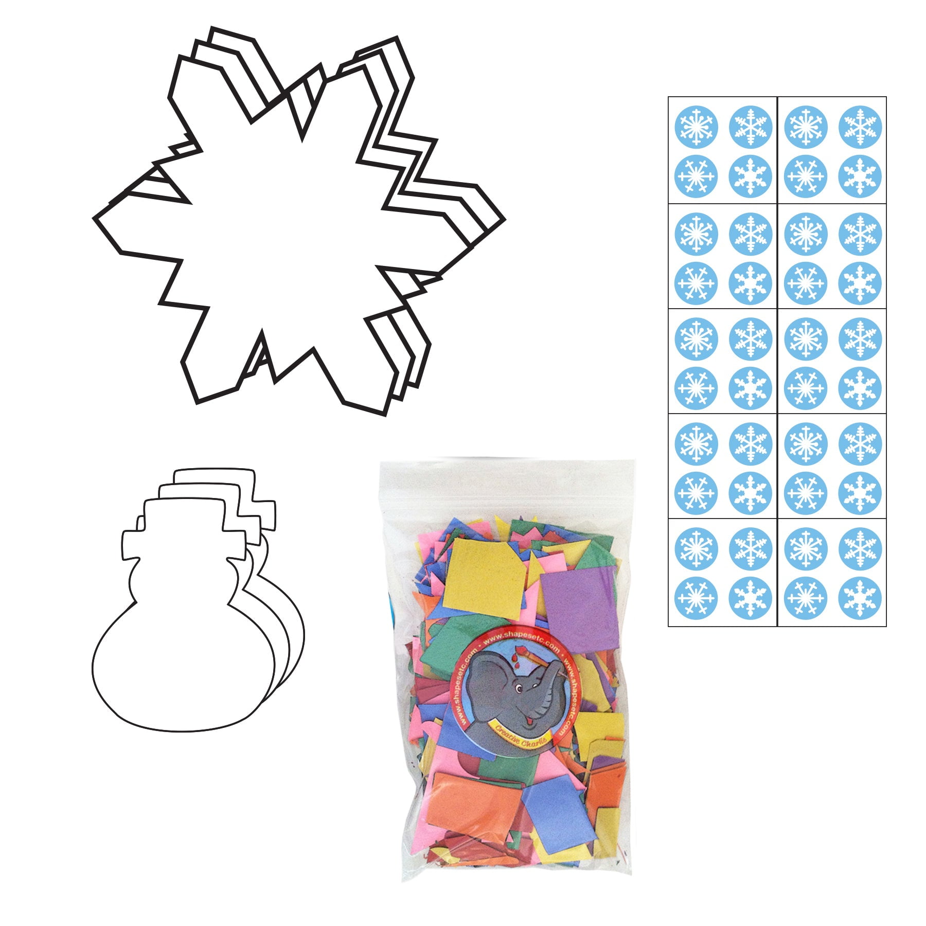 SHAPES ETC. Winter Wonderland Deluxe Activity Kit - Walmart.com