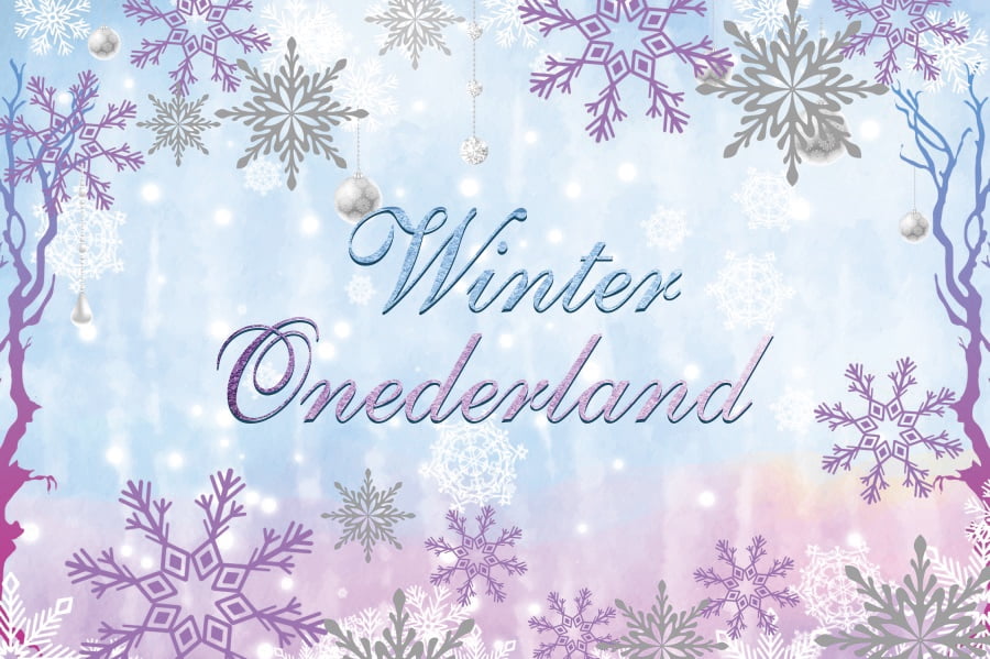 Winter Wonderland Backdrop Forest Snowflakes Party Baby Shower Kids ...