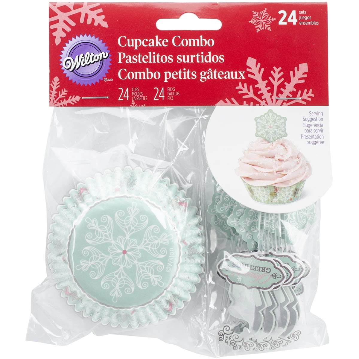 Winter Wonderland Baking Cups and Pick Set – 24 Pack (415/5384 ...