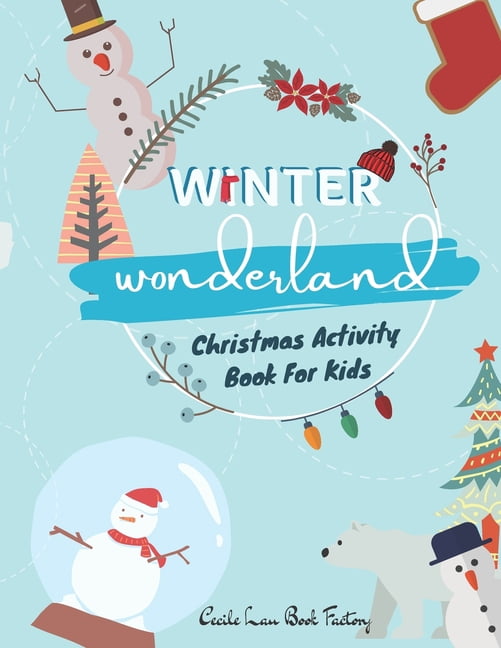 Winter Wonderland Christmas Activity Book For Kids: Children Activity ...