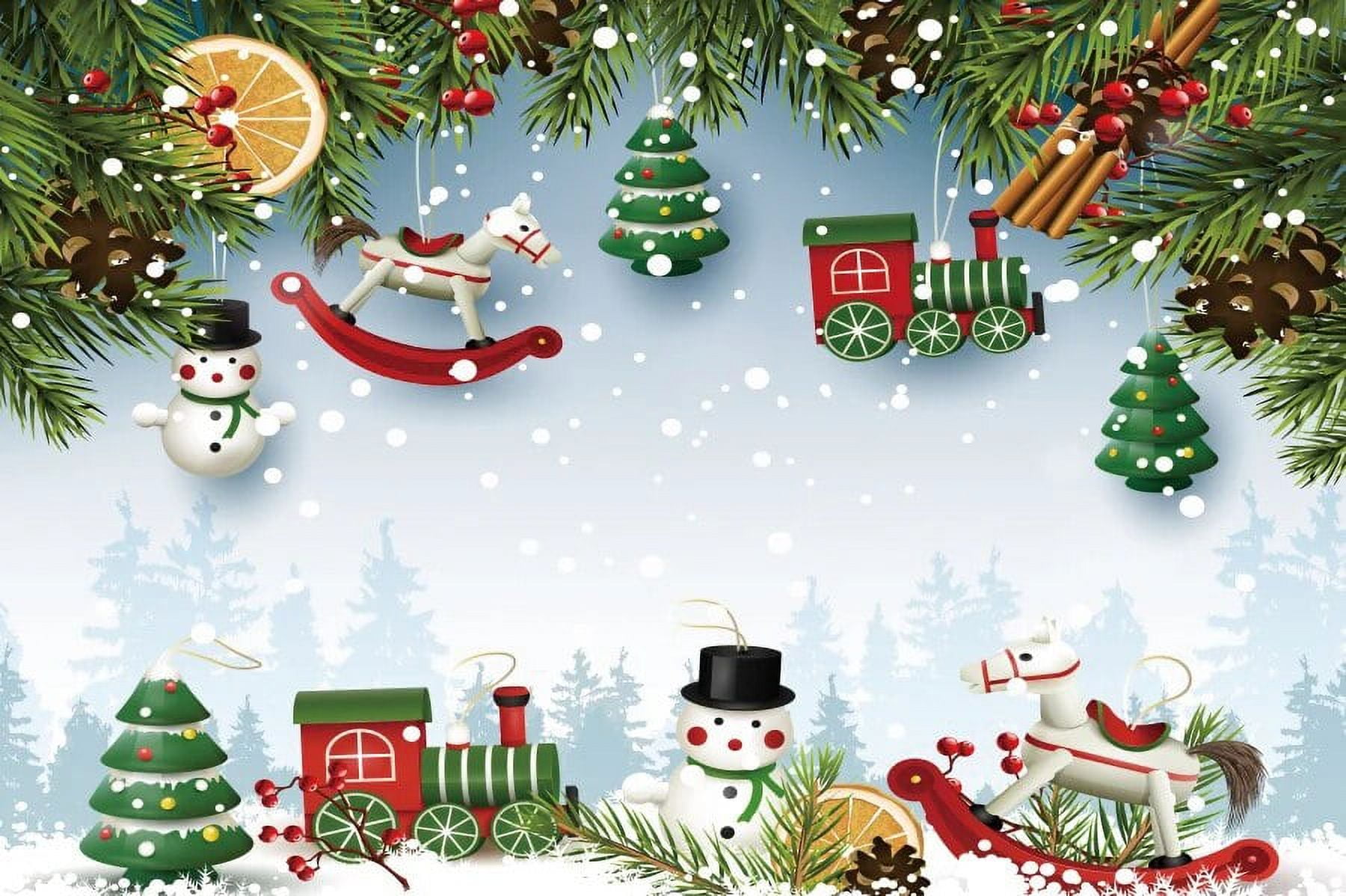 Winter Wonderland Christmas Backdrop Winter Snowflakes Glitter Sparkle Bokeh Baby Kid Birthday ...